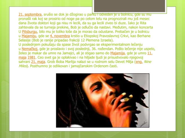 Bob marley jovana petrovic | PPT