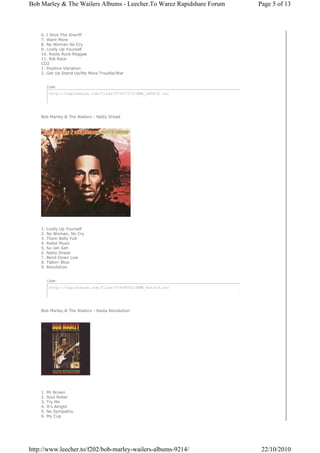 Bob marley vol 2 | PDF
