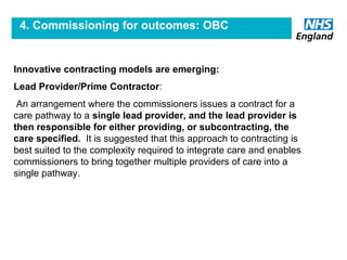 Bob Ricketts, NHS England - Open Forum Events' NHS Commissioning and ...