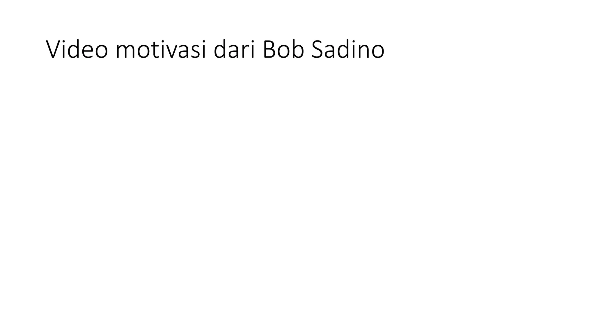 Bob Sadino's is one of best enterpreneur | PPT