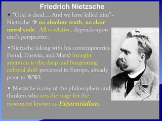 nietzsche life and works but more of existentialism | PPTX