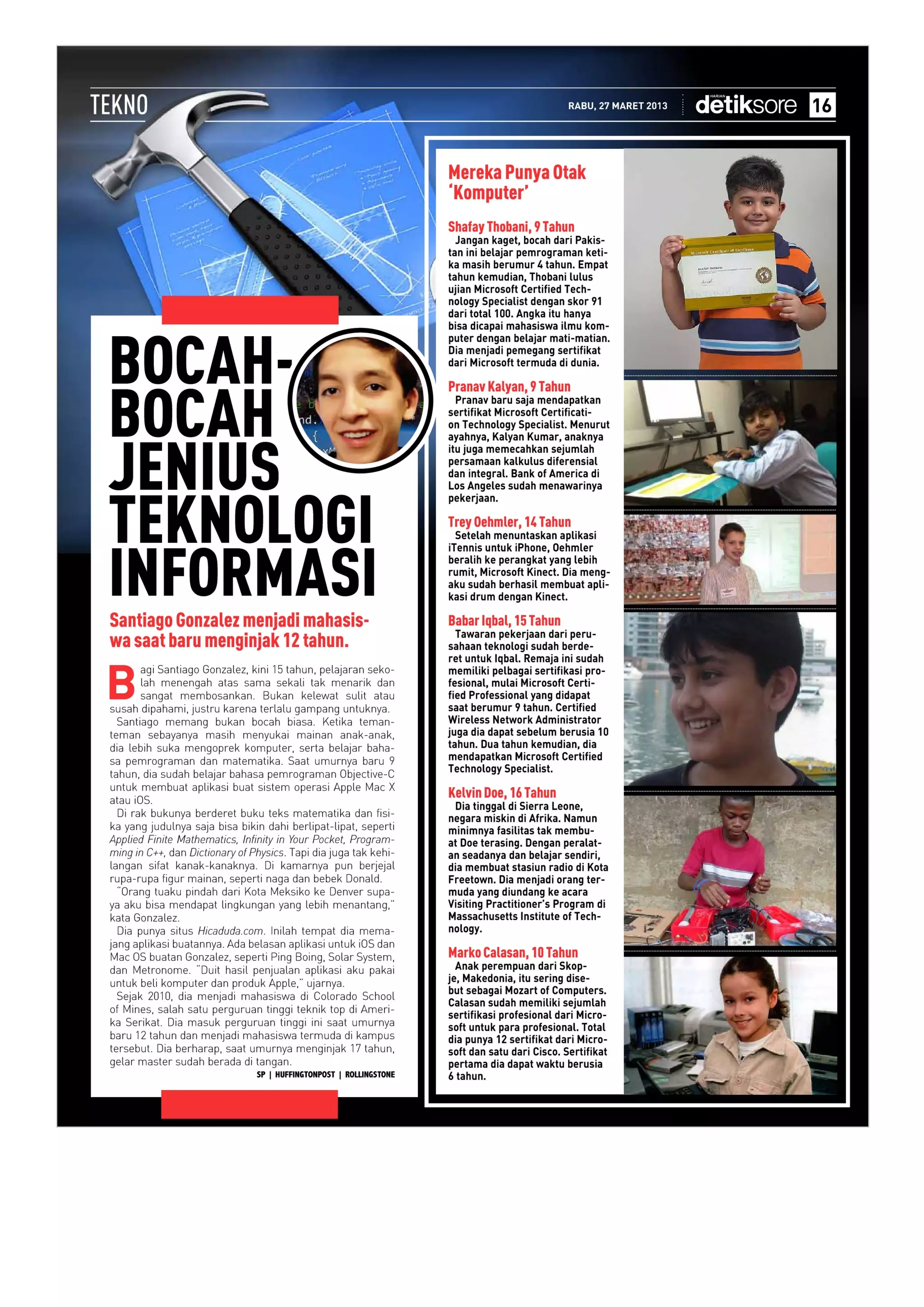 Bocah bocah jenius TI | PDF