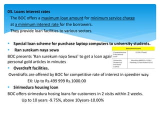 BOC marketing mix | PPTX