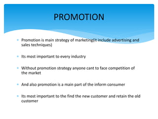 BOC marketing mix | PPTX