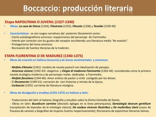Boccaccio. El Decamerón | PPTX