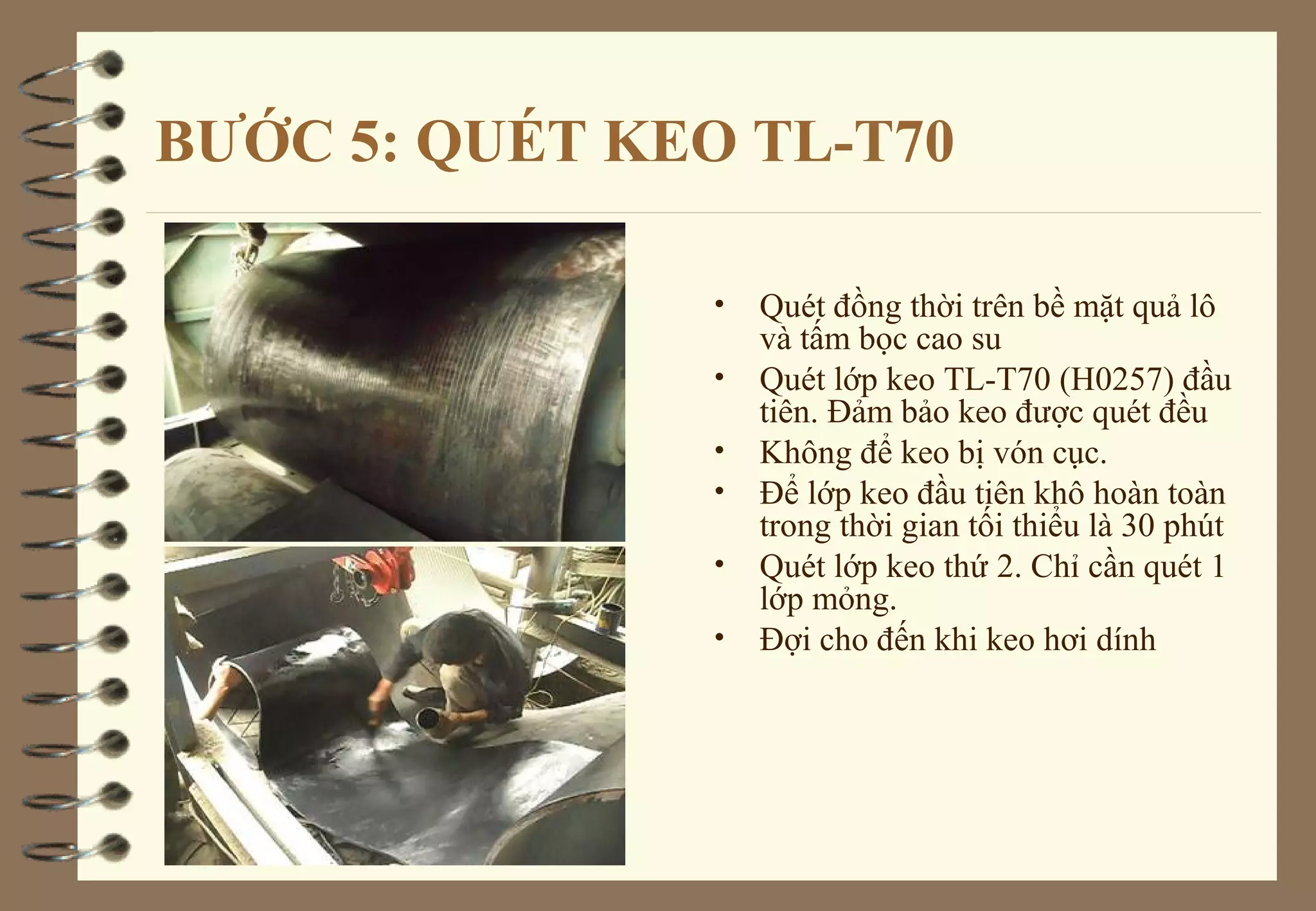 Boc cao su len qua lo | PPT