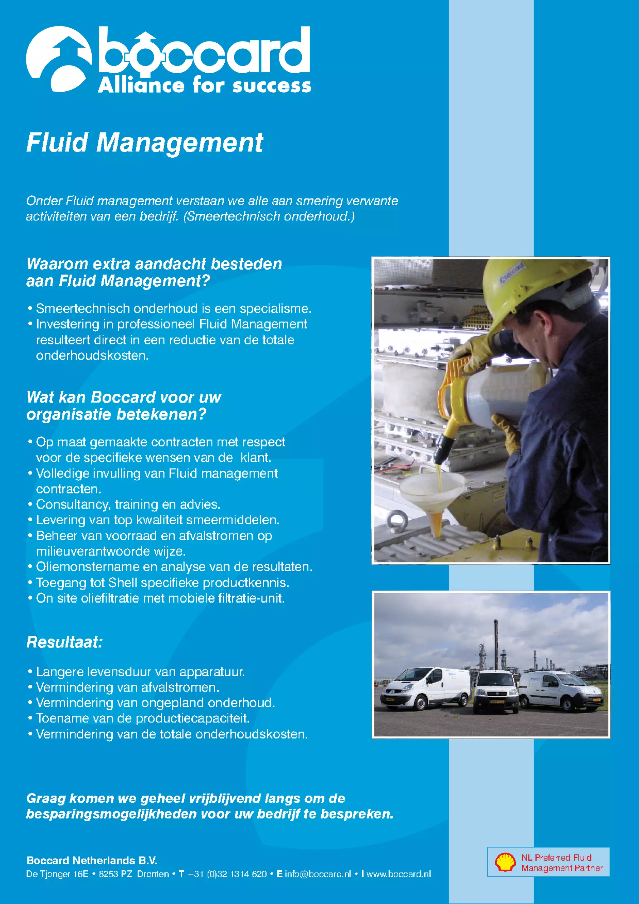 Boccard Netherlands | Smeertechnisch Onderhoud | Smeertechniek | Fluid ...