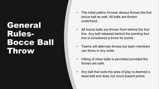 BocceBall Managers Meeting.pptx | College Sports | Sports