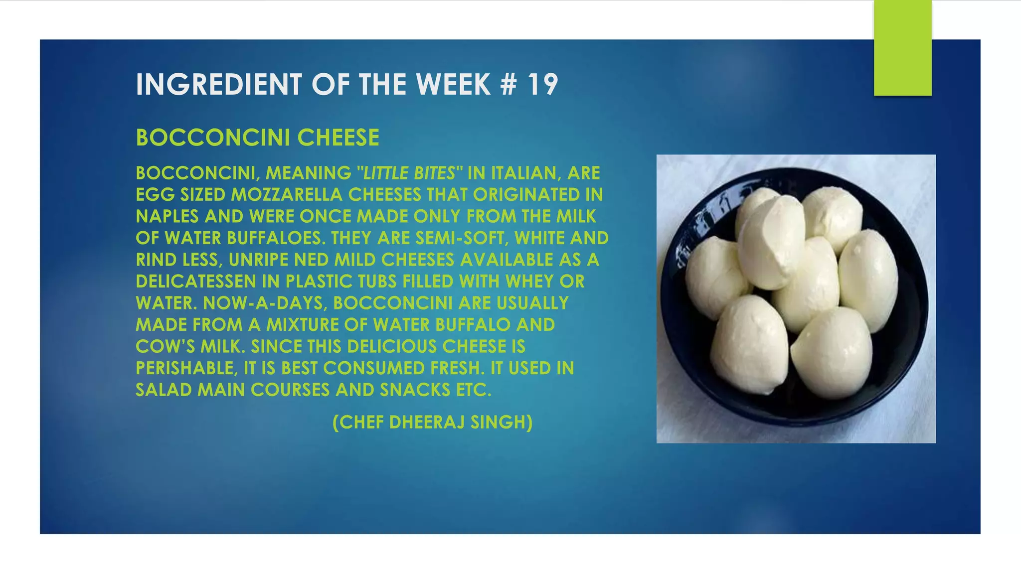 Bocconcini cheese | PPTX