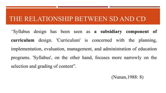 Syllabus Design | PPTX