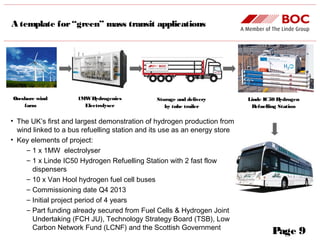 Andrew Whitehead, BOC Hydrogen Refuelling | PPT | Chemistry | Science
