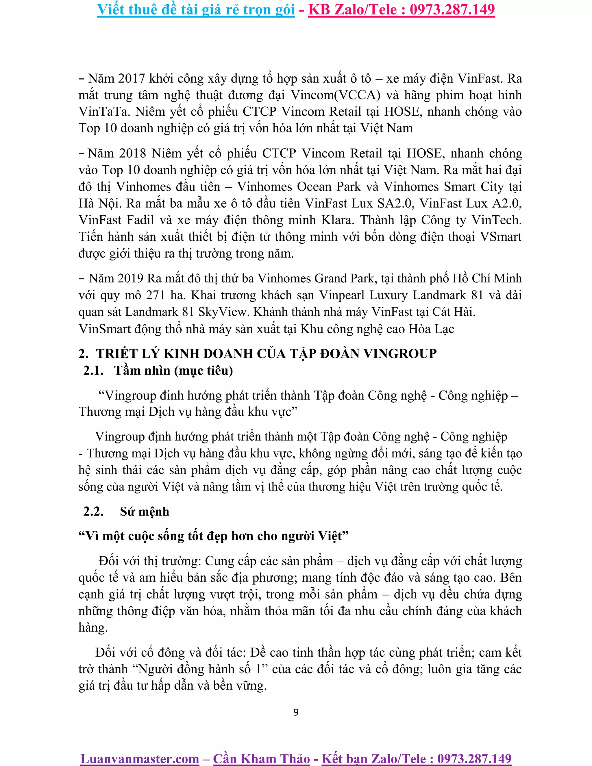 Báo cáo bài tập nhóm Triết lý kinh doanh của tập đoàn Vingroup.doc