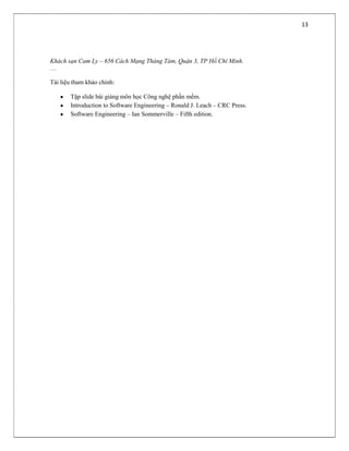 Báo cáo mô hình quản lý khách sạn | DOCX