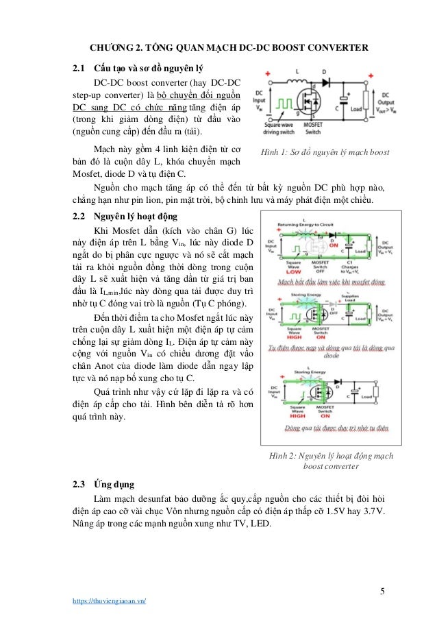 Báo cáo đồ án Thiết kế mạch DC-DC boost converter | PDF