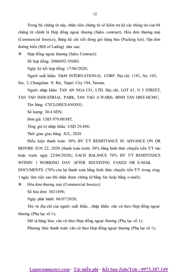 Báo Cáo Tổ Chức Thực Hiện Nghiệp Vụ Giao Nhận Hàng Hóa Kinh Doanh Nhập Khẩu Bằng Đường Biển.docx