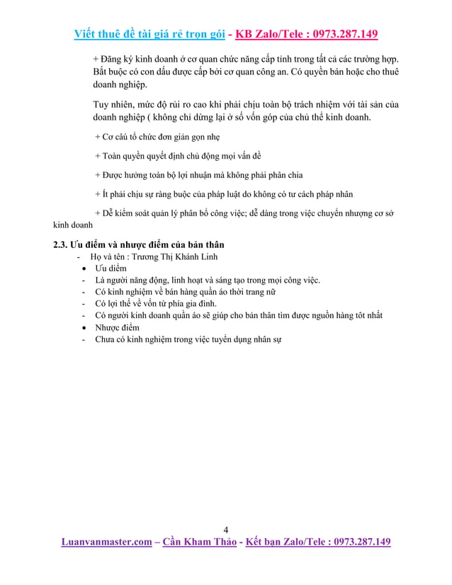 Báo cáo thực hành - Kinh doanh quần áo thời trang nữ.docx