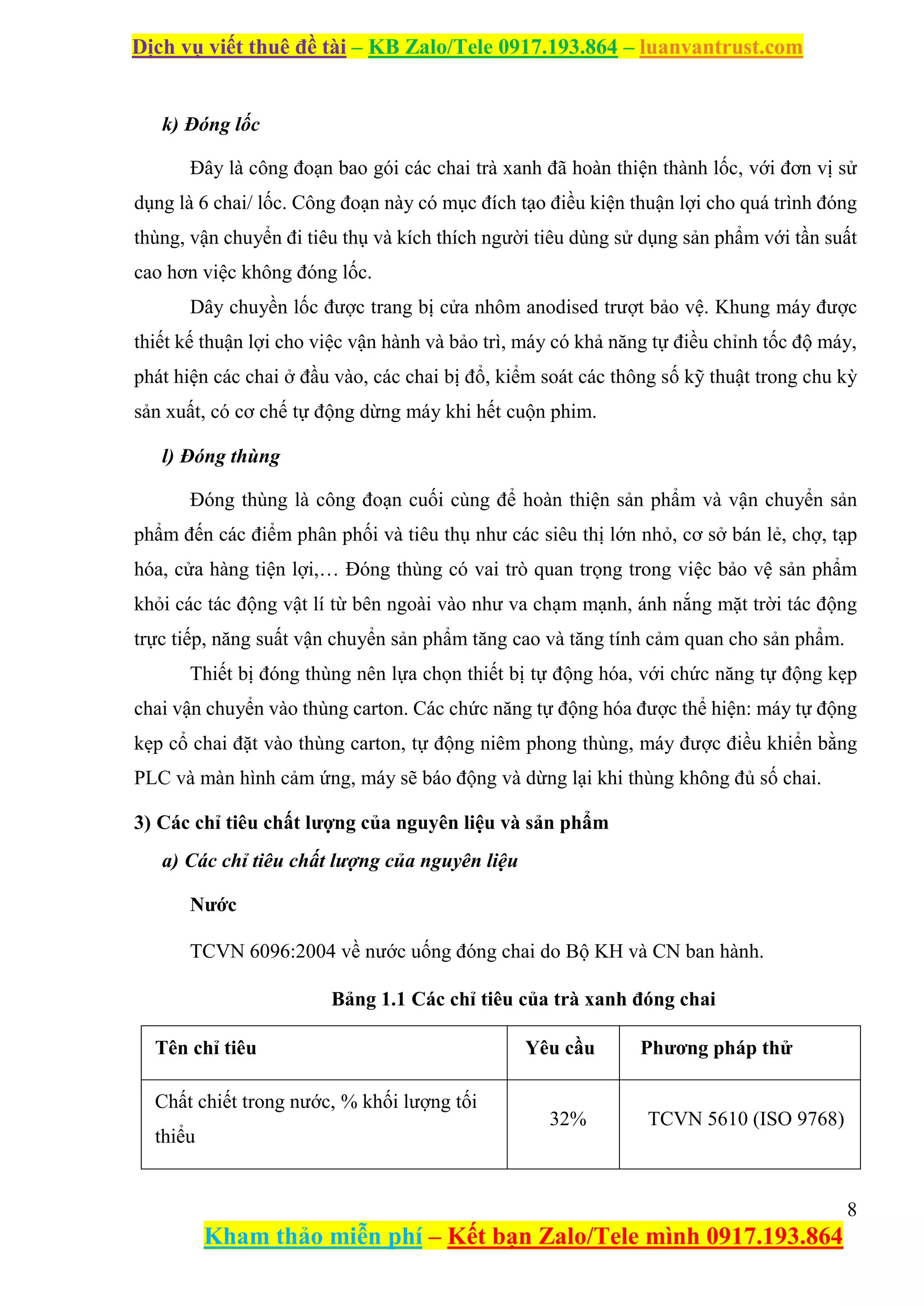 Báo cáo thực hành thiết kế nhà máy - Nhà máy sản xuất trà xanh đóng chai.docx