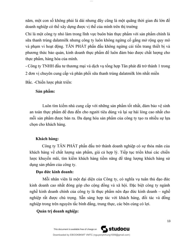 Báo cáo thực tập cơ sở vật chất tại công ty thương mại và dịch vụ tổng hợp Tân Phát.doc