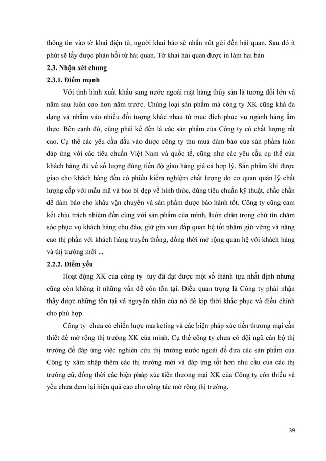 Báo cáo thực tập phân tích hoạt động xuất khẩu của công ty cổ phần xuất khẩu thủy sản mekong.docx