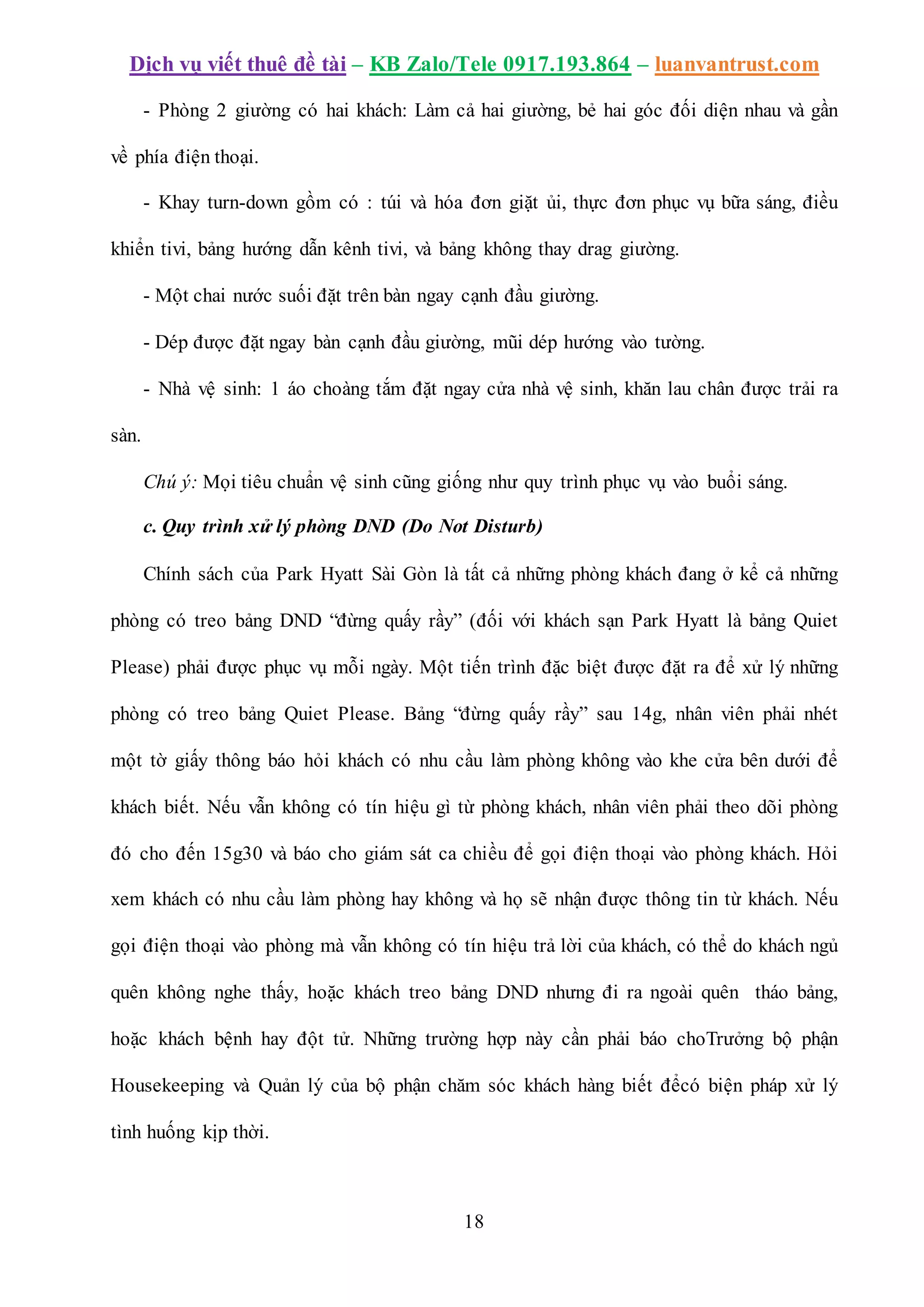 Báo Cáo Thực Tập Quy Trình Phục Vụ Buồng Phòng Tại Khách Sạn Park Hyatt.docx