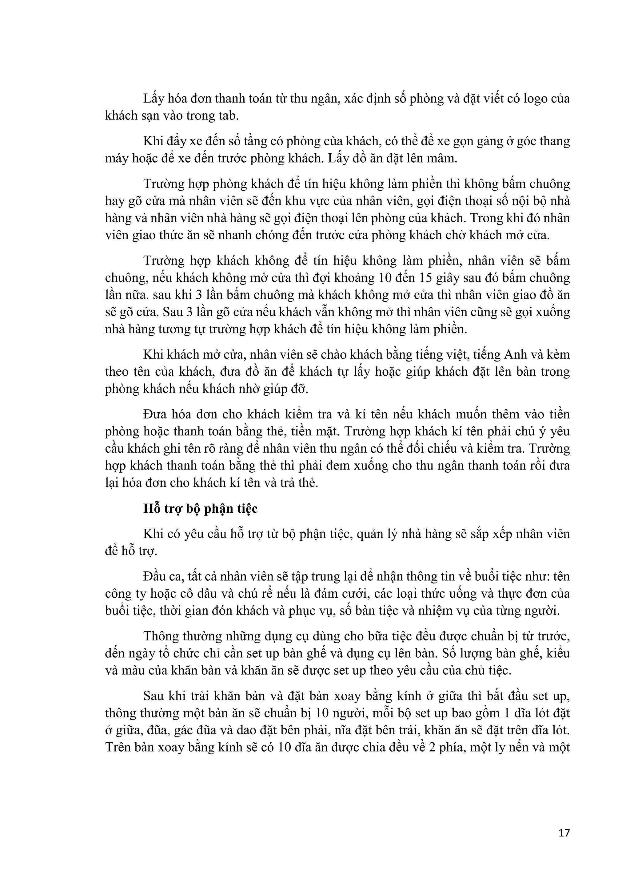 Báo Cáo Thực Tập Quy Trình Phục Vụ Set Menu Tại Nhà Hàng Basilico Của Khách Sạn Intercontinental ...