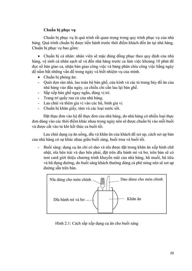 Báo Cáo Thực Tập Quy Trình Phục Vụ Set Menu Tại Nhà Hàng Basilico Của Khách Sạn Intercontinental ...