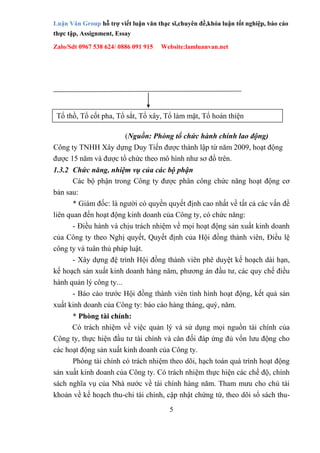 Báo cáo thực tập tại Công ty TNHH Xây dựng Duy Tiến | DOC