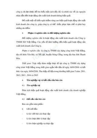 Báo cáo thực tập | PDF