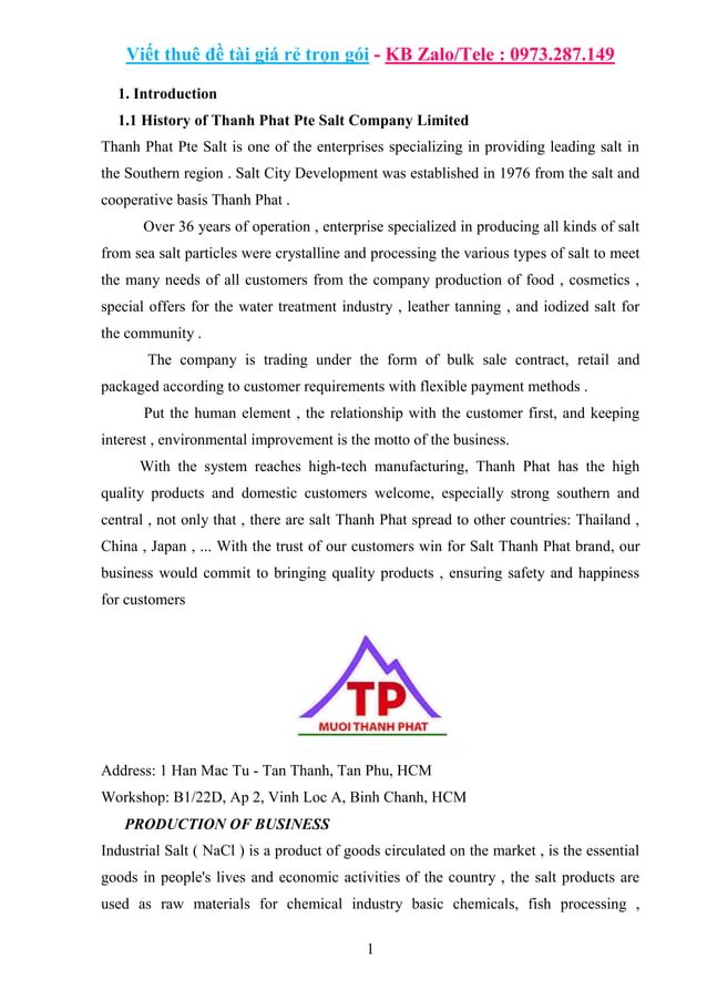 Báo Cáo Thực Tập Tiếng Anh Internship RePort Chăm Sóc Khách Hàng.docx | Chemistry | Science