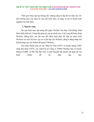 Báo cáo thực tập tốt nghiệp xây dựng website ẩm thực việt.docx