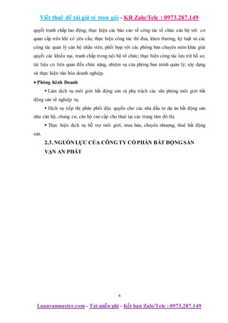 Báo Cáo Thực Tập Về Công Ty Cổ Phần Bất Động Sản, 9 điểm.docx