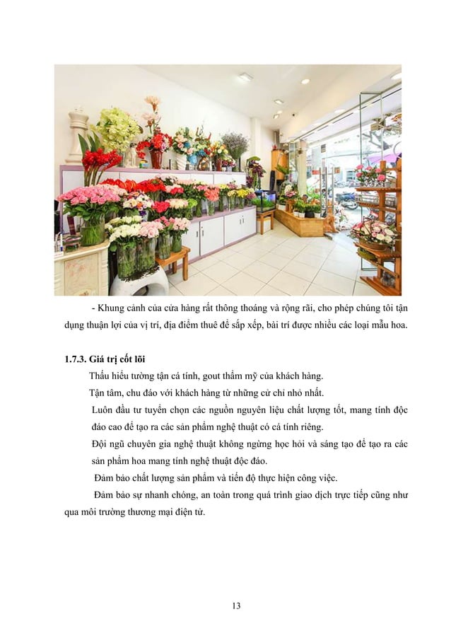 Báo cáo thực tập xây dựng kế hoạch kinh doanh cửa hàng hoa tươi tại công ty Hoa Xinh.docx