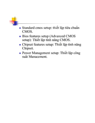 Báo cáo thiết lập cmos | PDF