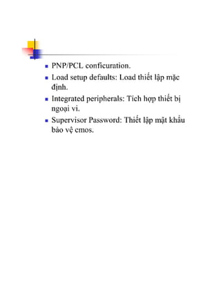 Báo cáo thiết lập cmos | PDF