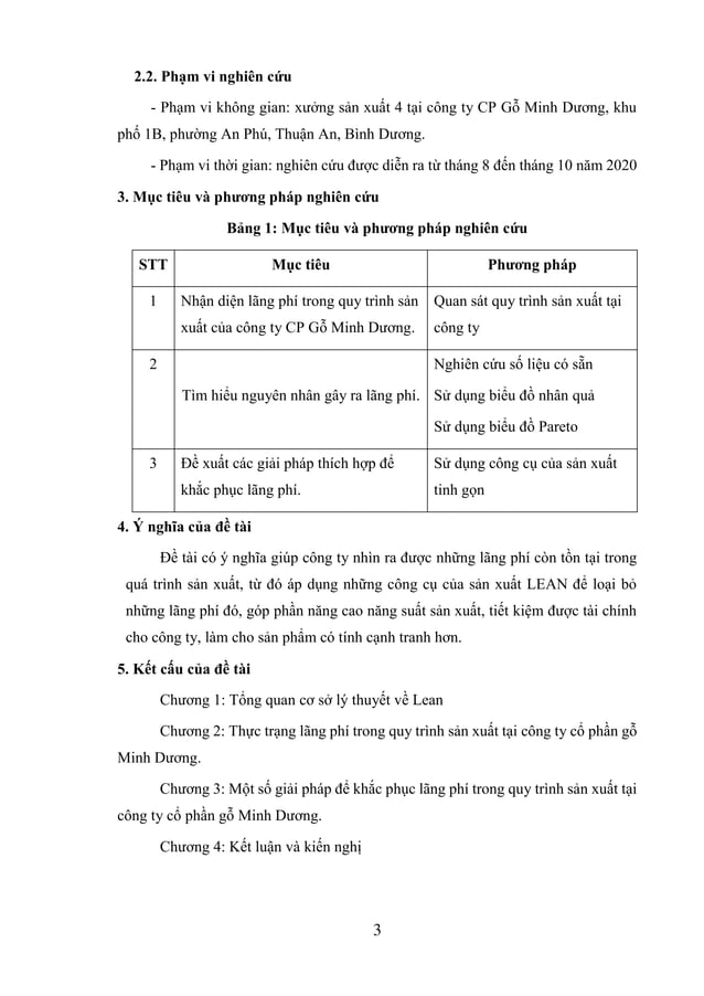 Báo cáo tốt nghiệp Áp dụng Lean nhằm khắc phục lãng phí trong quy trình sản xuất tại công ty CP ...
