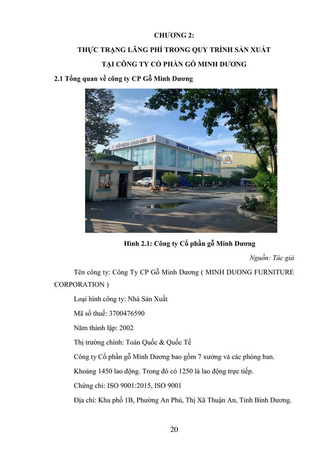 Báo cáo tốt nghiệp Áp dụng Lean nhằm khắc phục lãng phí trong quy trình sản xuất tại công ty CP ...