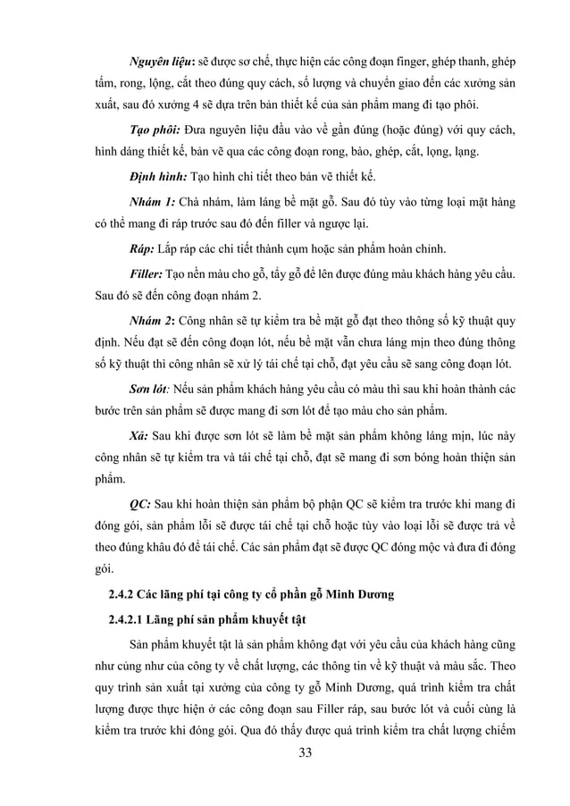Báo cáo tốt nghiệp Áp dụng Lean nhằm khắc phục lãng phí trong quy trình sản xuất tại công ty CP ...