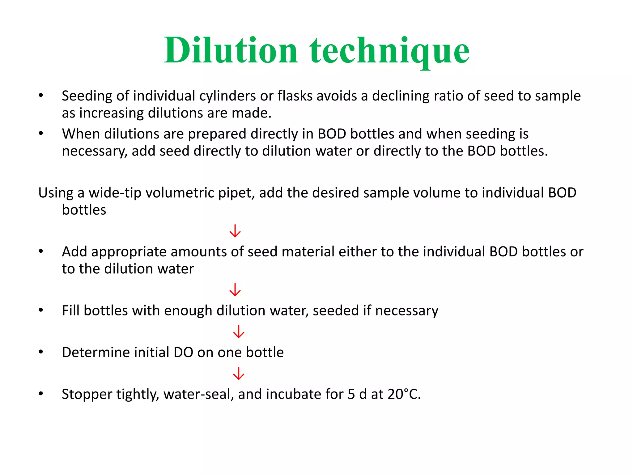 BOD Analysis as per APHA Manual | PPTX