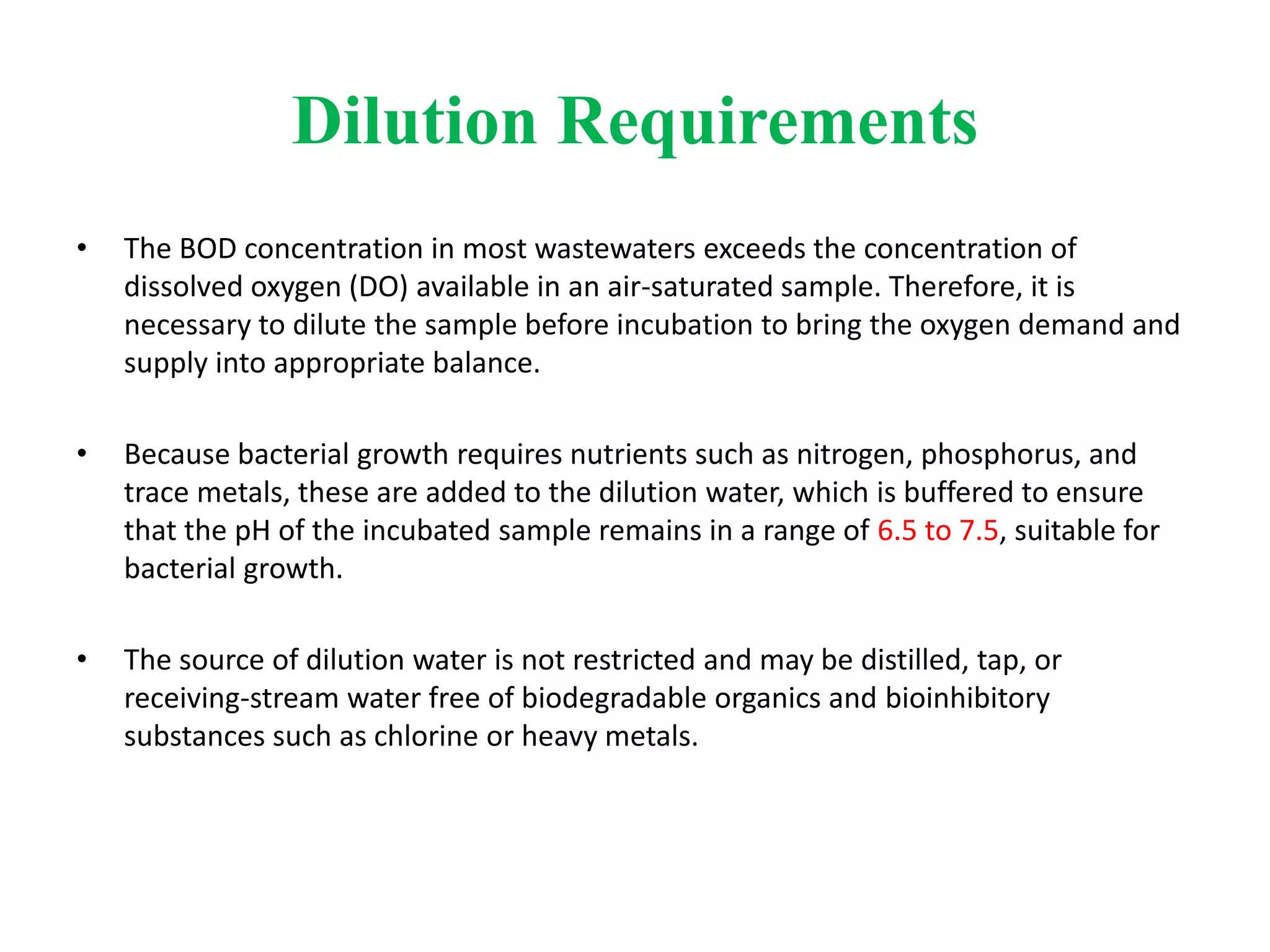 BOD Analysis as per APHA Manual | PPTX