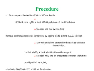 BOD Analysis as per APHA Manual | PPTX