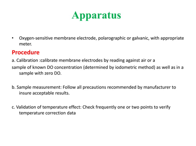 BOD Analysis as per APHA Manual | PPTX | Chemistry | Science