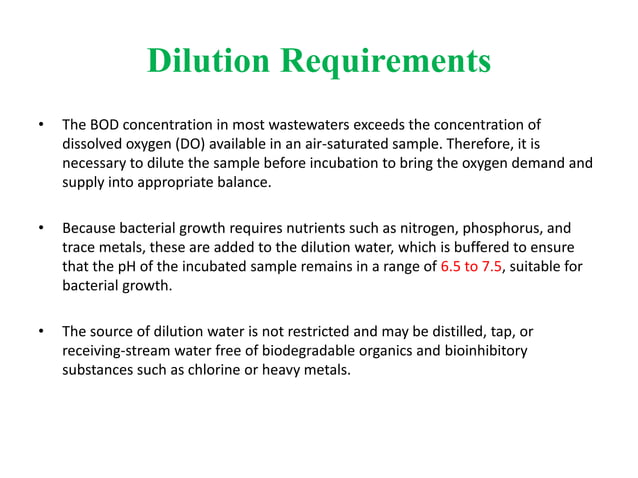 BOD Analysis as per APHA Manual | PPTX | Chemistry | Science