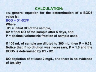 Biochemical Oxygen Demand and its Industrial Significance | PPT ...