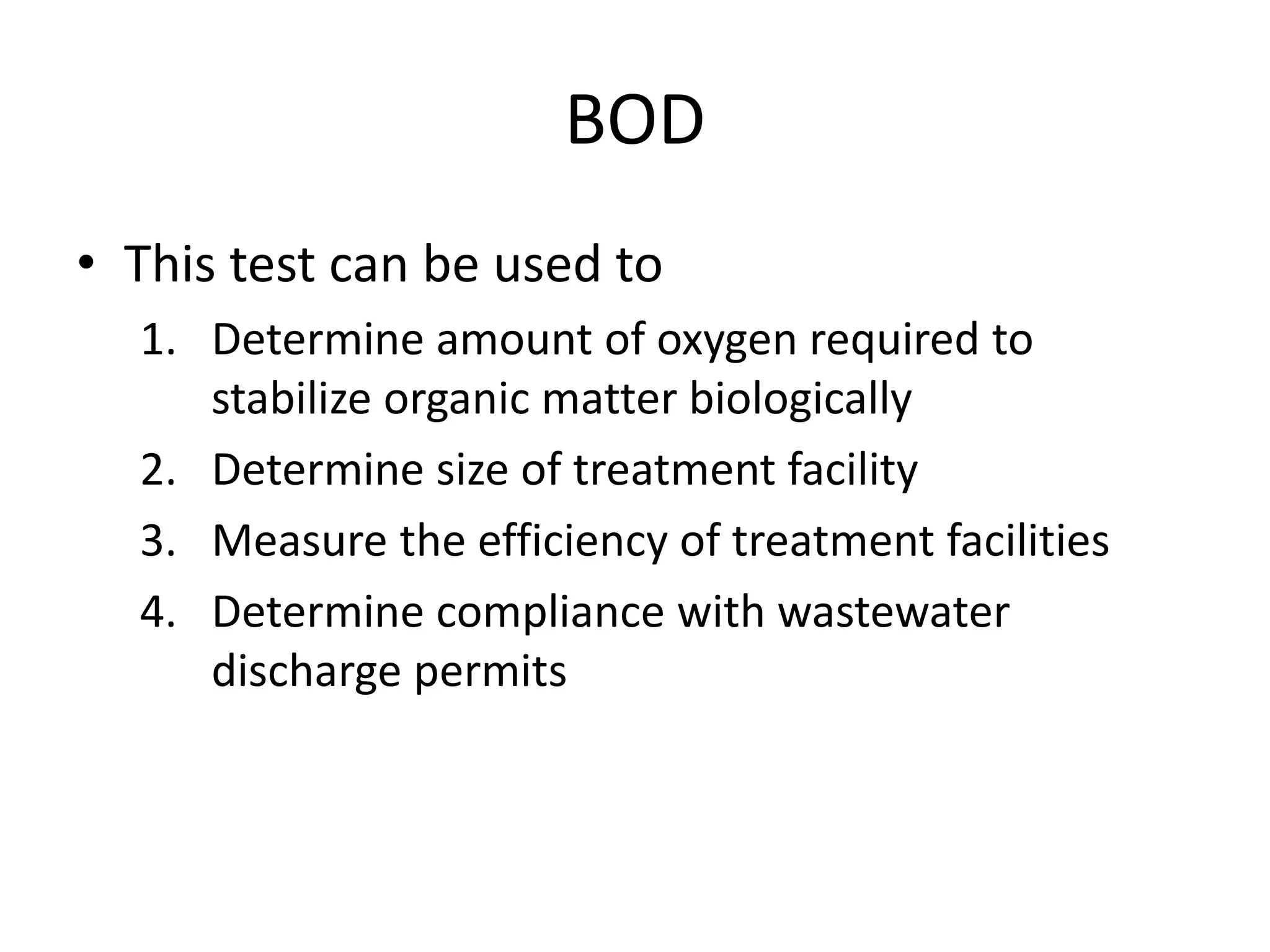 Biochemical Oxygen Demand (BOD) | PPTX