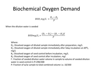 Biochemical Oxygen Demand (BOD) | PPTX