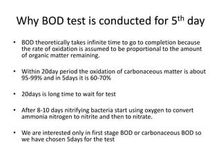 Biochemical Oxygen Demand (BOD) | PPTX