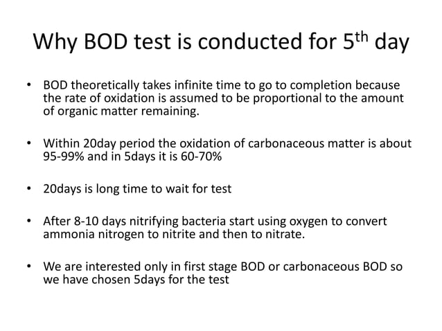Biochemical Oxygen Demand (BOD) | PPTX