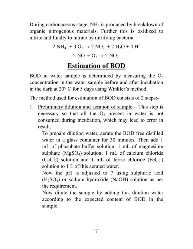 B.O.D. | PDF