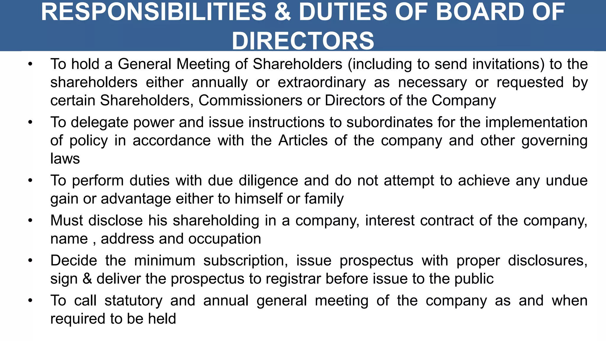 Board of Directors | PPTX