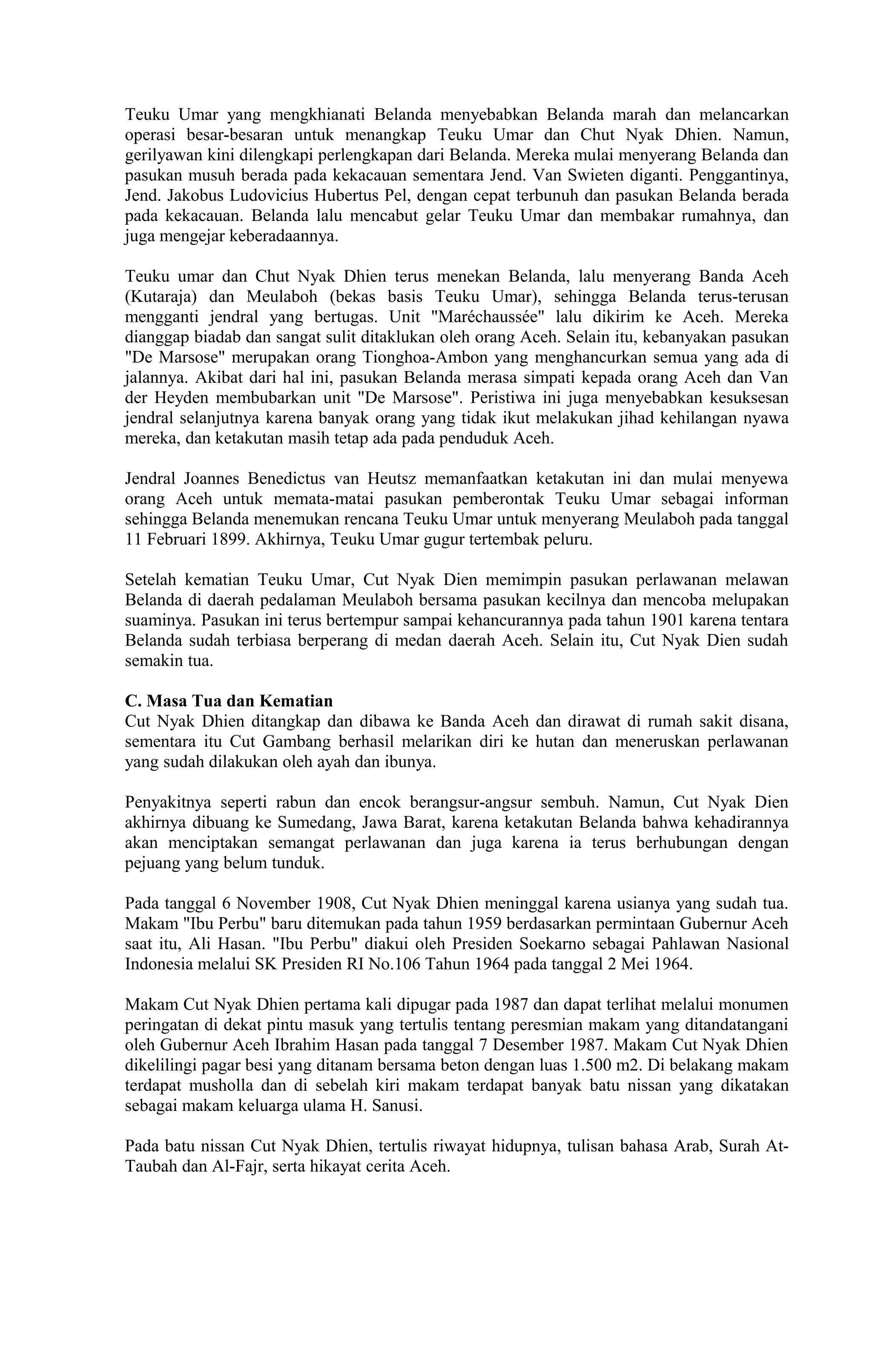 Bodata cut nyak dhien | DOC